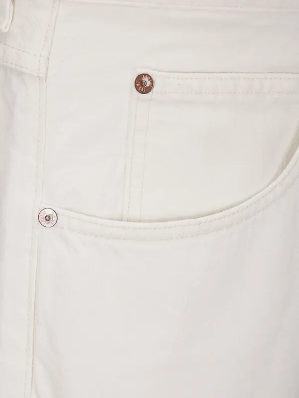 AGOLDE Low Slung Straight Jeans - White