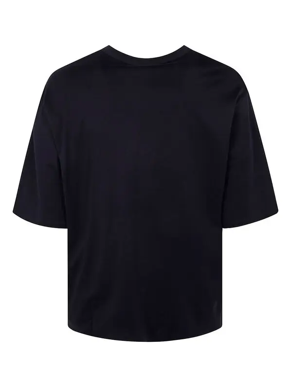 Emporio Armani Logo-appliqué Cotton T-shirt - Black