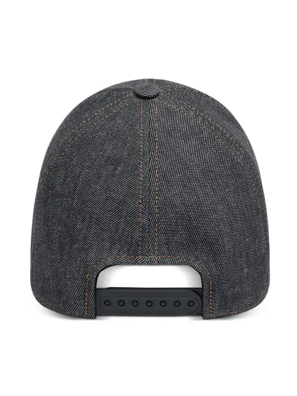 COURREGES Signature Denim Baseball Cap