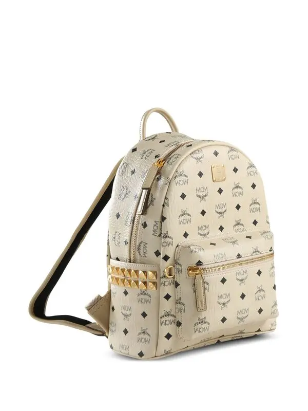 Mcm Stark Small Backpack - Neutrals