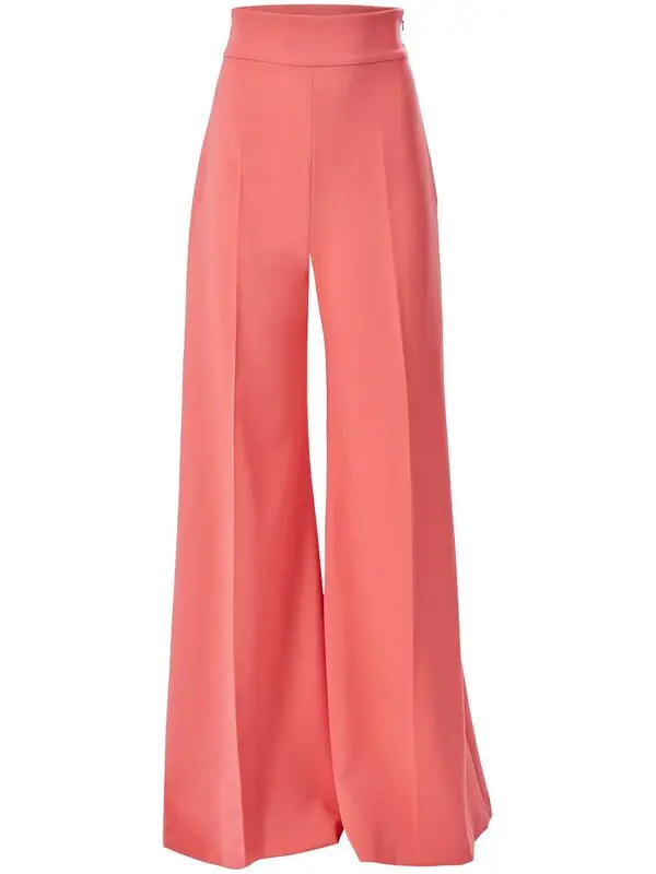Carolina Herrera High-waisted Wide-leg Trousers - Pink