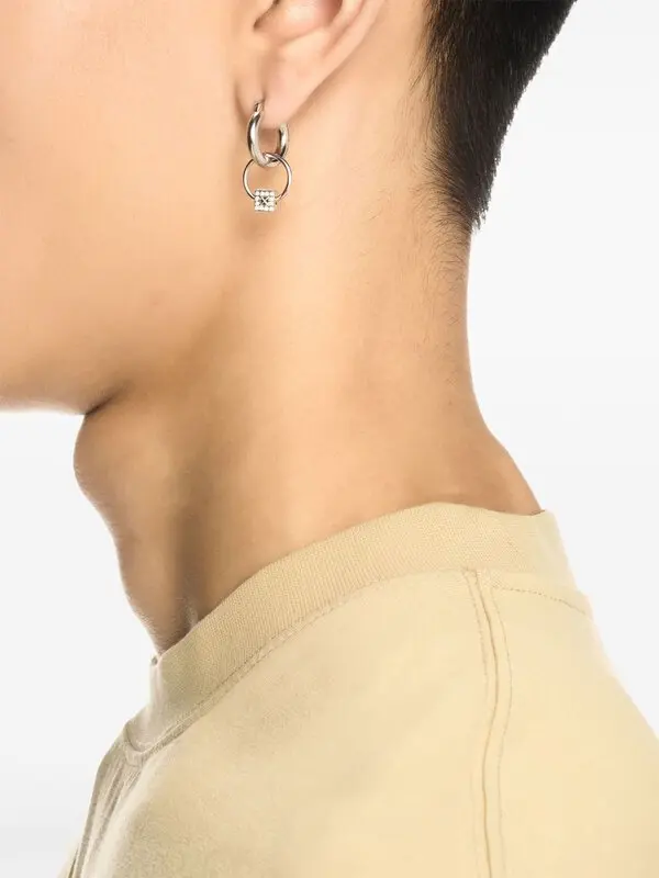 Off-White Mini Dice Hoop Earring