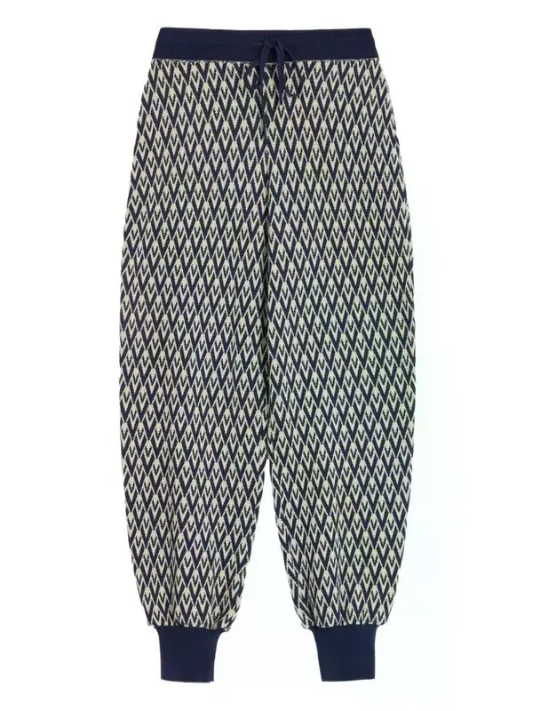 Valentino Garavani Toute La V Jacquard Knit Trousers