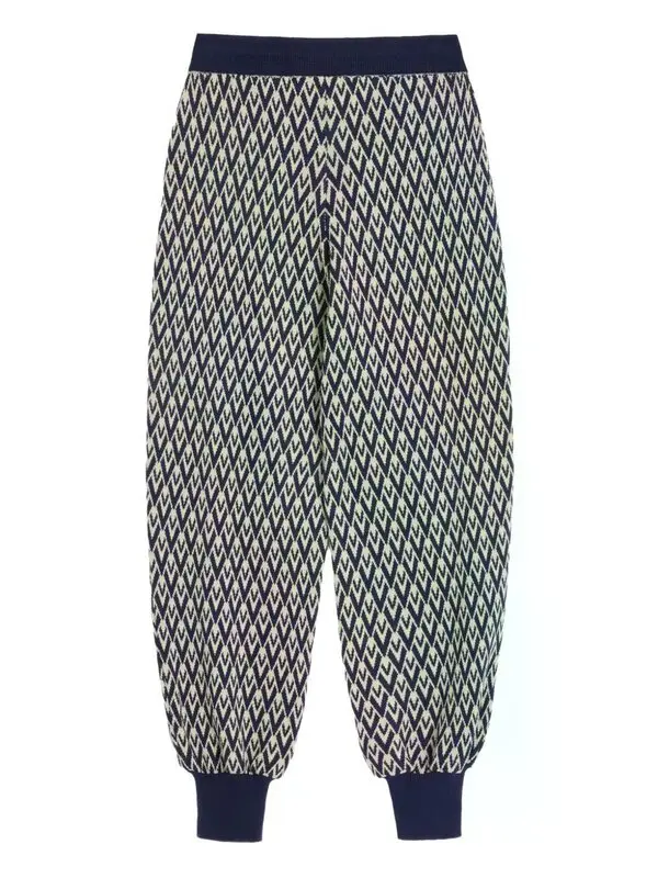 Valentino Garavani Toute La V Jacquard Knit Trousers
