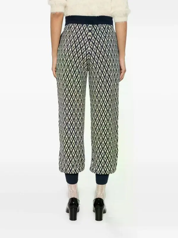 Valentino Garavani Toute La V Jacquard Knit Trousers