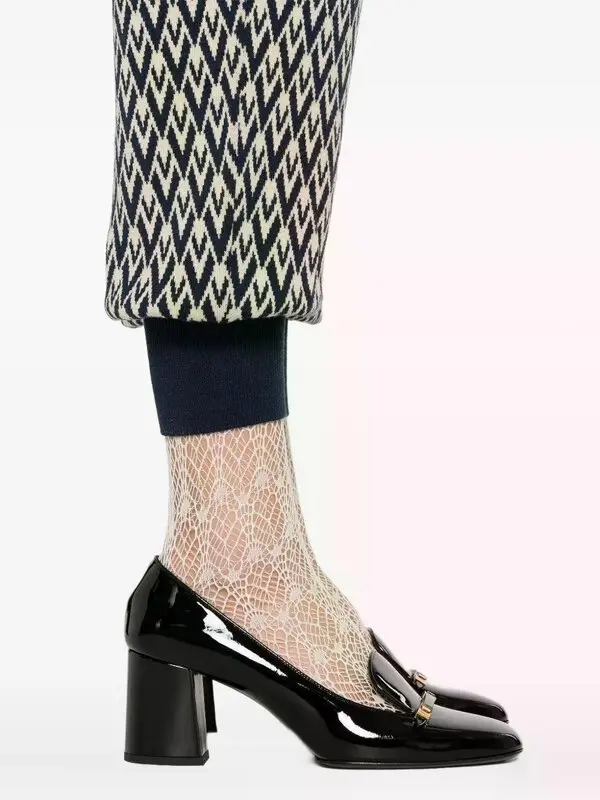 Valentino Garavani Toute La V Jacquard Knit Trousers