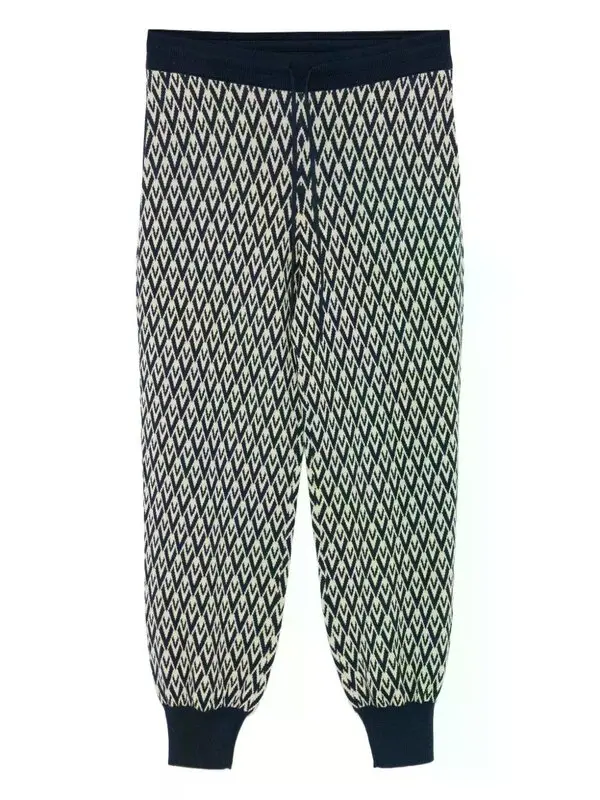 Valentino Garavani Toute La V Jacquard Knit Trousers