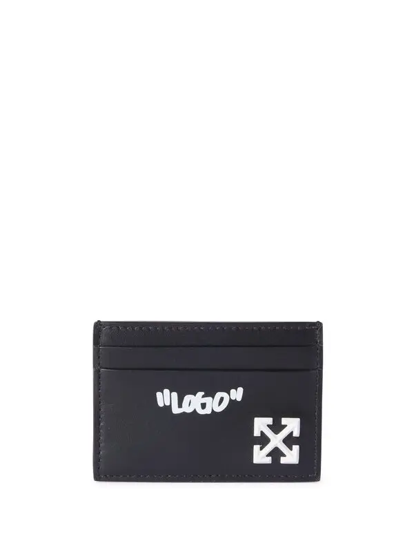 Off-White Jitney Quote Card Holder - Black