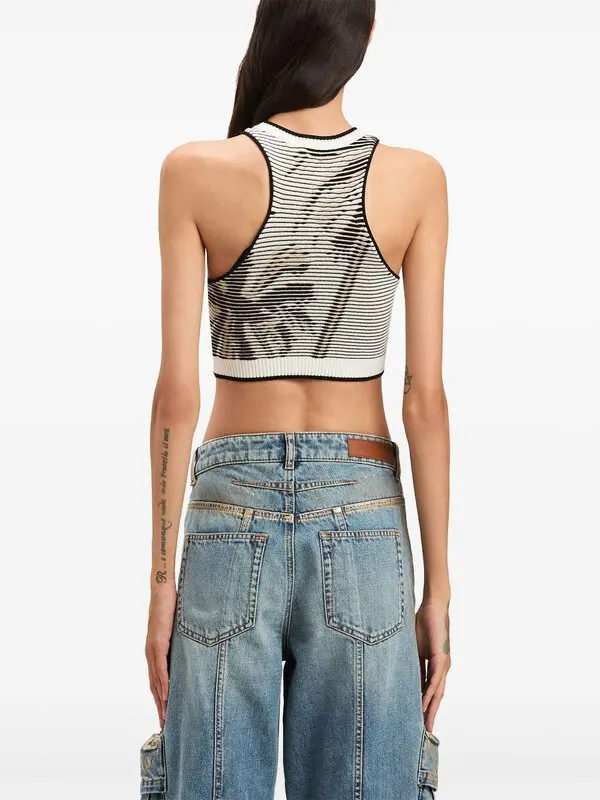 Palm Angels Jacquard Cropped Top