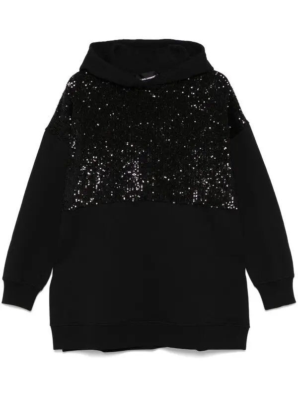 Karl Lagerfeld Sequinned Hoodie