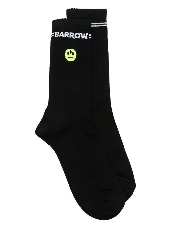 BARROW Stripe-detail Socks - Black