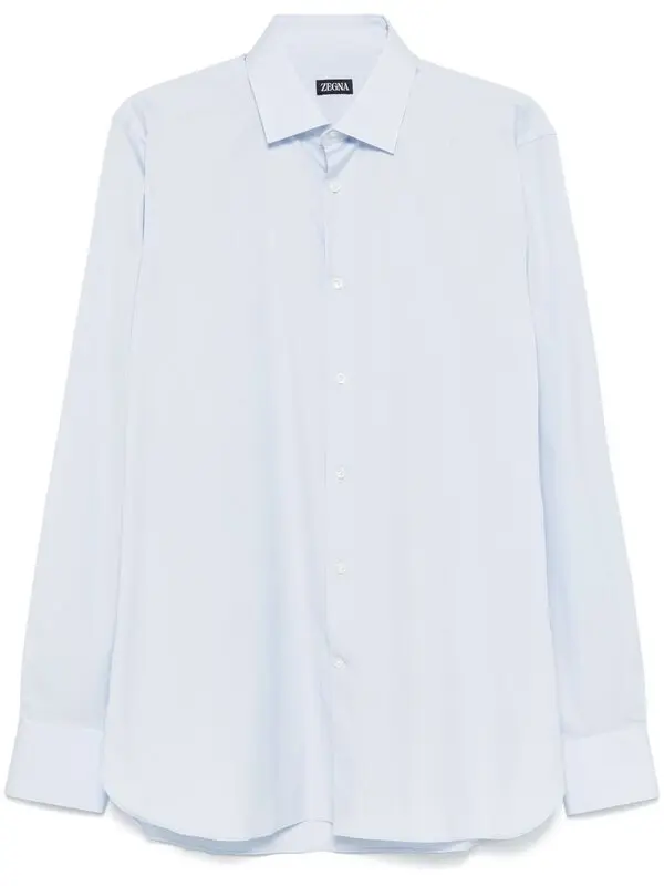 Zegna Poplin Shirt - Blue
