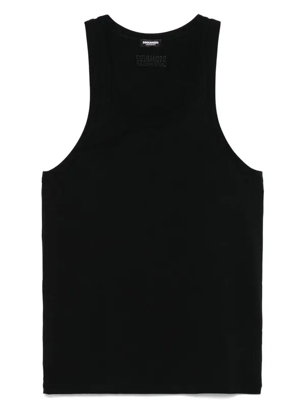 Dsquared2 Embroidered-logo Tank Top - Black