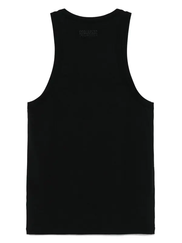 Dsquared2 Embroidered-logo Tank Top - Black