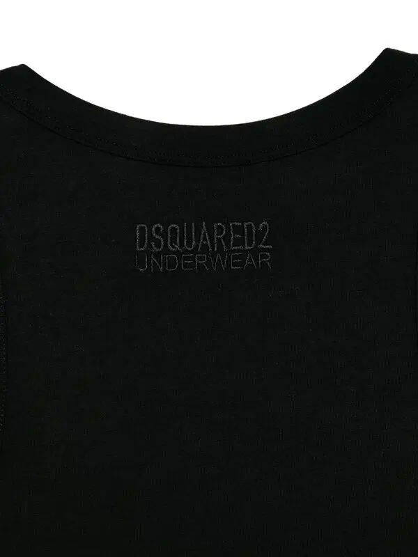 Dsquared2 Embroidered-logo Tank Top - Black