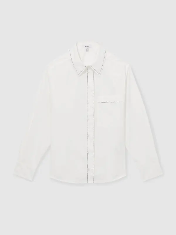 REISS Sofia Cotton Shirt