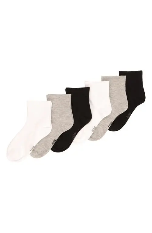 Felina 6-pack Ankle Socks - Black/ Heather/ White