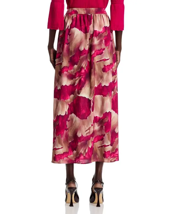 Misook Printed Maxi Skirt
