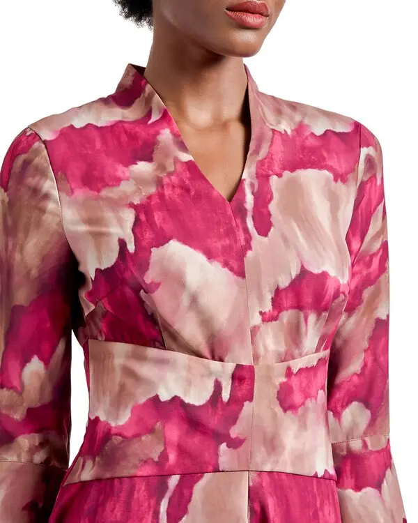 Misook Watercolor Printed Dress