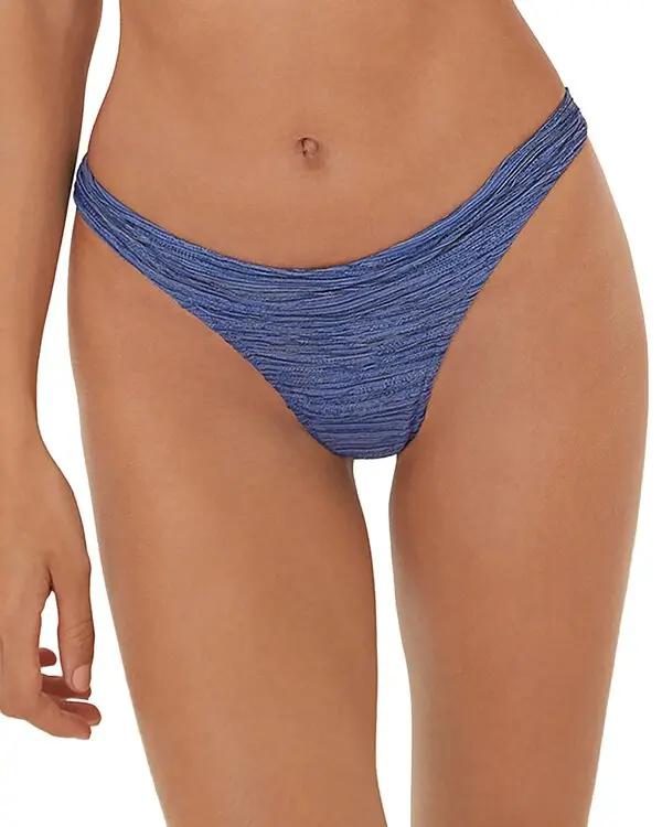 VIX PAULA HERMANNY Solid Basic Full Bikini Bottom - Blue