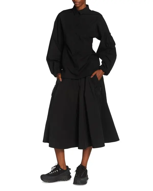 Moncler Belted A-line Skirt - Black