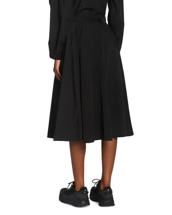 Moncler Belted A-line Skirt - Black