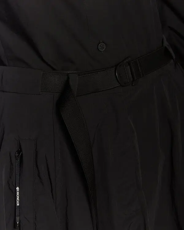 Moncler Belted A-line Skirt - Black