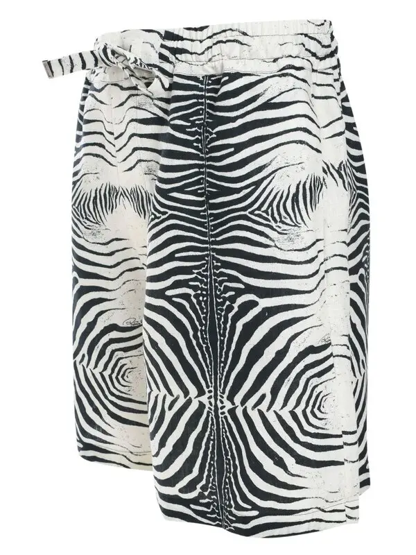 Roberto Cavalli Zebra-print Shorts