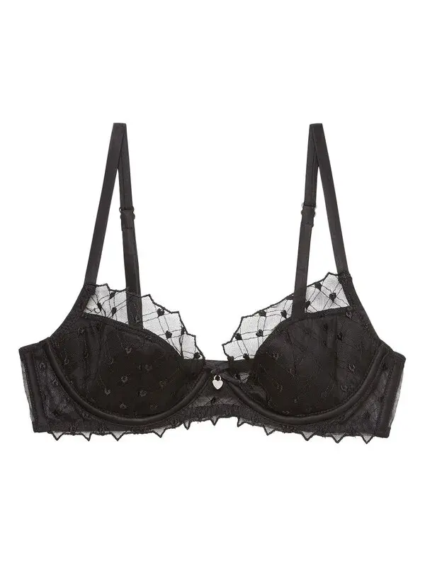 Fleur Du Mal Love Lock Bra - Black
