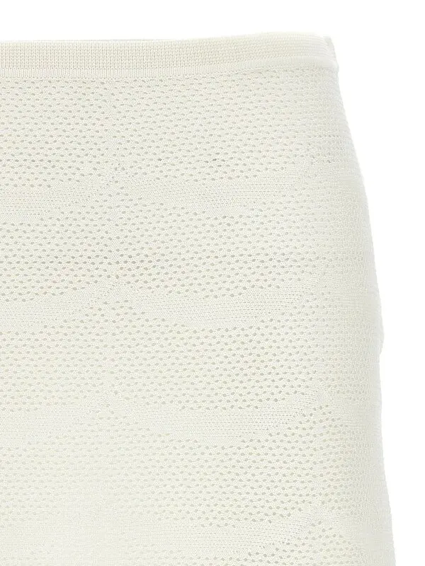TOM FORD Crochet Mini Skirt - White