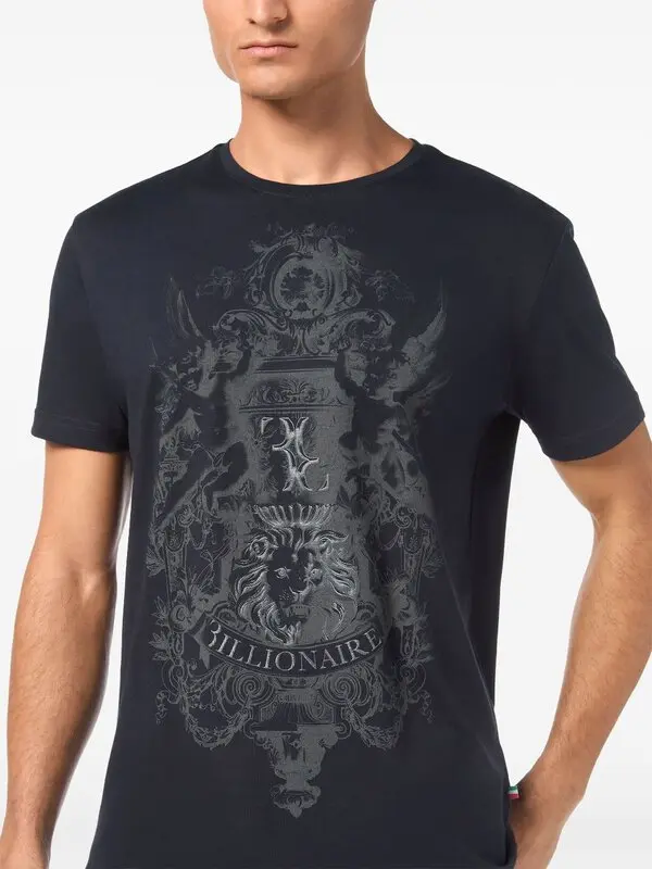 BILLIONAIRE Logo-print T-shirt - Blue