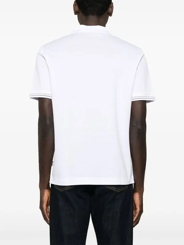 BOSS Cotton Polo Shirt - White