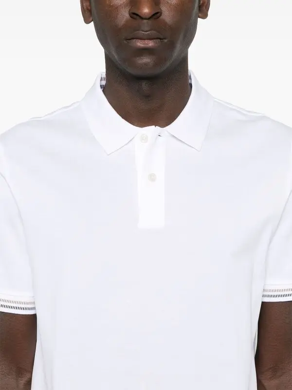 BOSS Cotton Polo Shirt - White