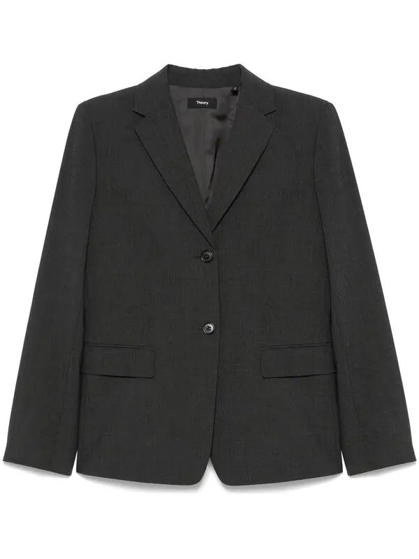 Theory Single-breasted Blazer - Grey