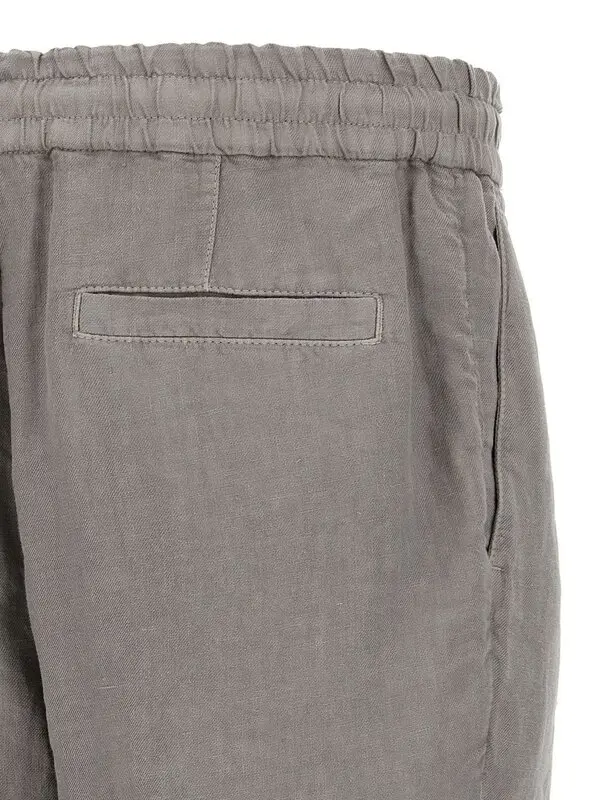 Brunello Cucinelli Linen Bermuda Shorts - Grey