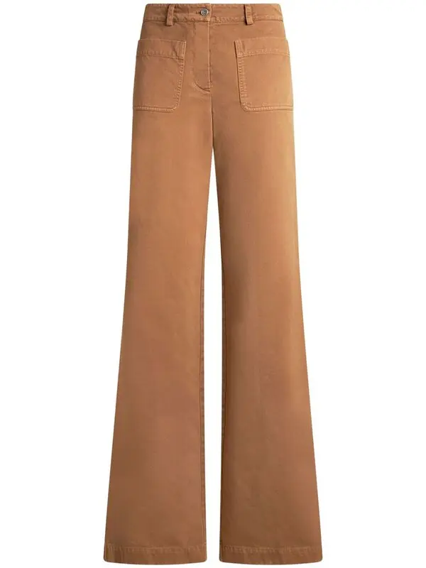 Etro Wide-leg Trousers - Brown