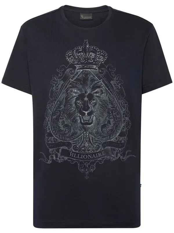 BILLIONAIRE Logo-print T-shirt - Blue