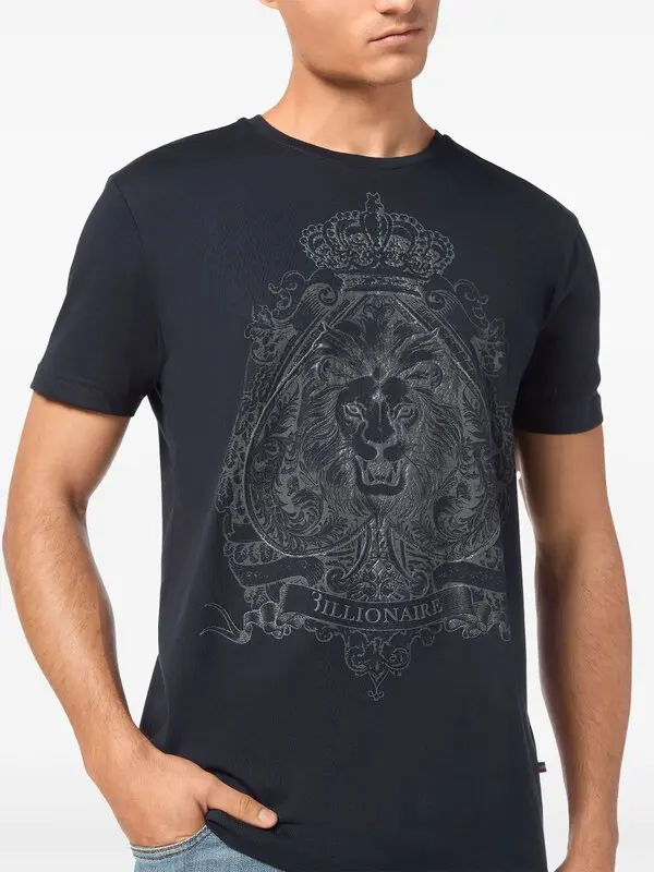 BILLIONAIRE Logo-print T-shirt - Blue