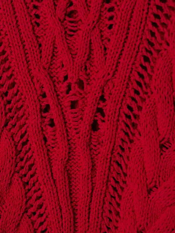 MARANT ETOILE Lenza Open-knit Cotton-blend Sweater