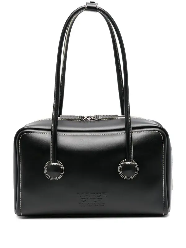 MARGESHERWOOD Soft Boston Shoulder Bag - Black