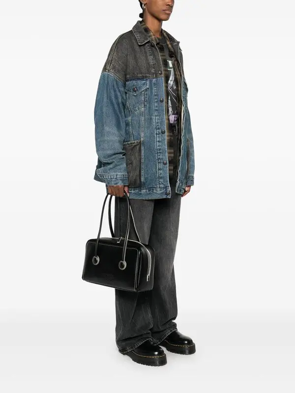 MARGESHERWOOD Soft Boston Shoulder Bag - Black