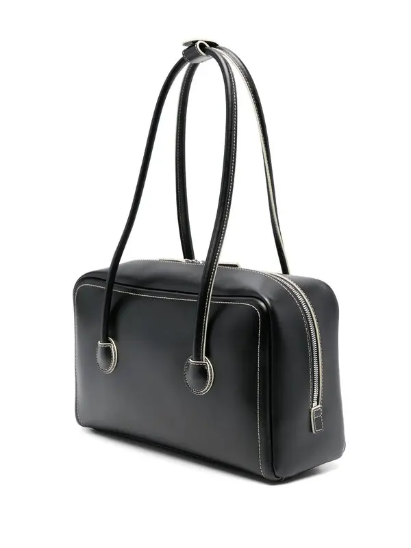 MARGESHERWOOD Soft Boston Shoulder Bag - Black