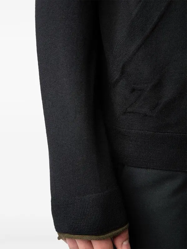Zadig&Voltaire Clash Cardigan 100% Merino Wool - Black