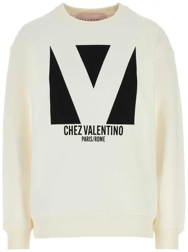 Valentino Garavani Logo-print Sweatshirt - White