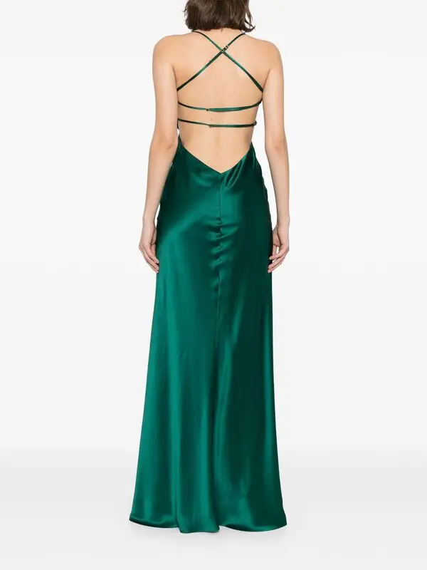 Michelle Mason Cutout Gown - Green