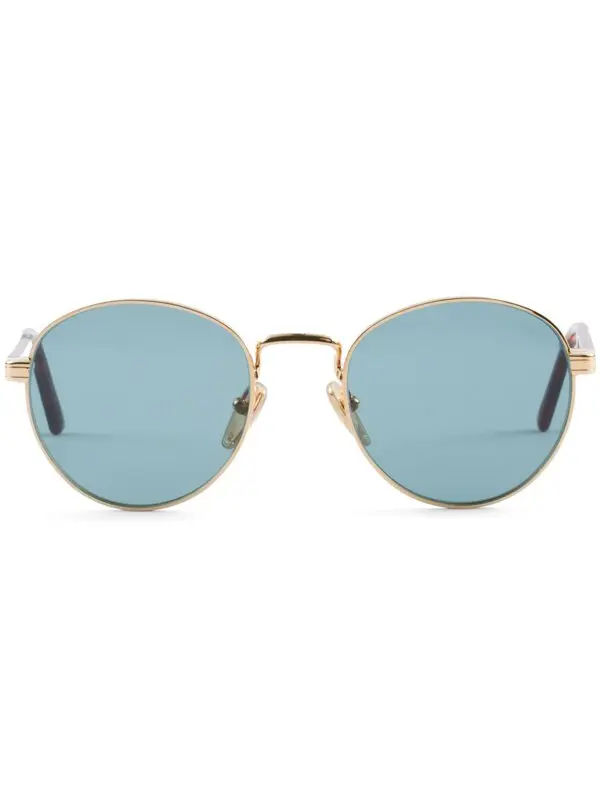 Prada Round Frame Sunglasses - Gold