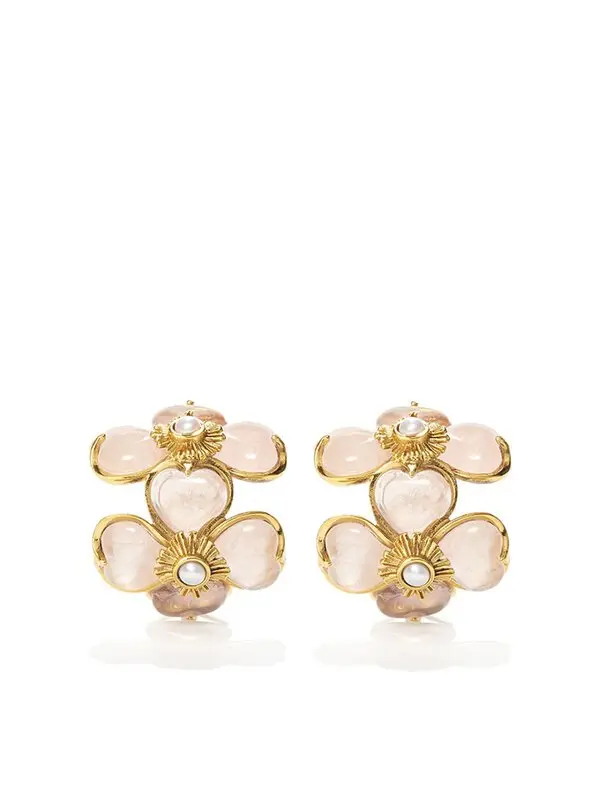 GOOSSENS Trèfle Clip-on Earrings - Gold