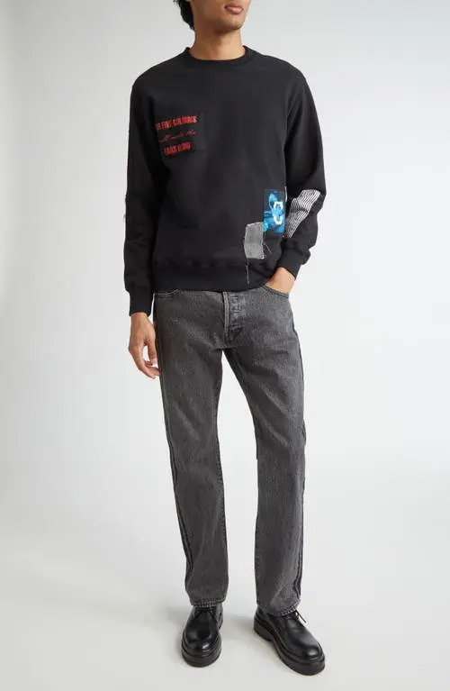 Undercover Distressed Patchwork French Terry Sweatshirt