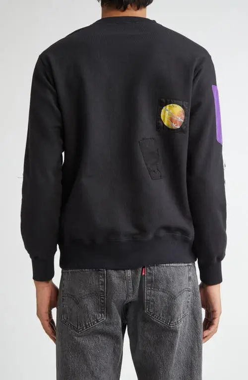 Undercover Distressed Patchwork French Terry Sweatshirt