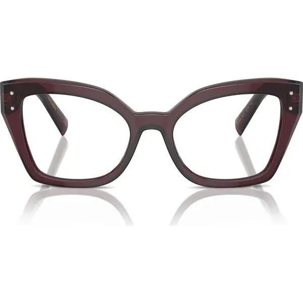 Dolce & Gabbana 53mm Butterfly Reading Glasses - Transparent Violet